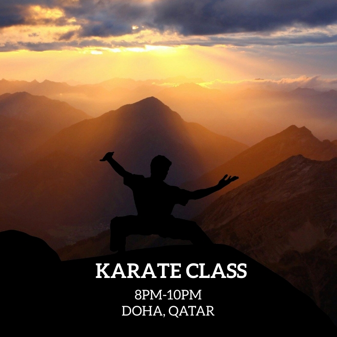 20 KARATE Template | PosterMyWall