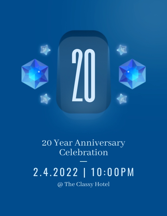 Copy of 20 year Anniversary Celebration Poster | PosterMyWall
