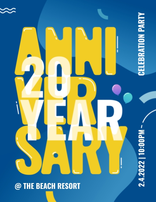 Copy of 20 year Anniversary Celebration Poster | PosterMyWall