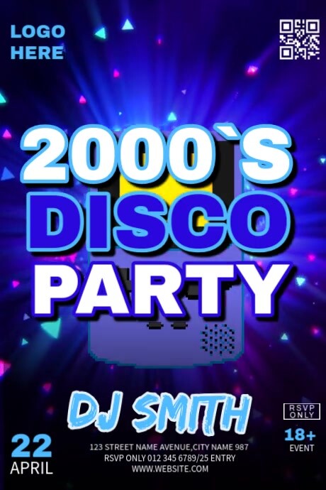 2000's Party Video Template | PosterMyWall