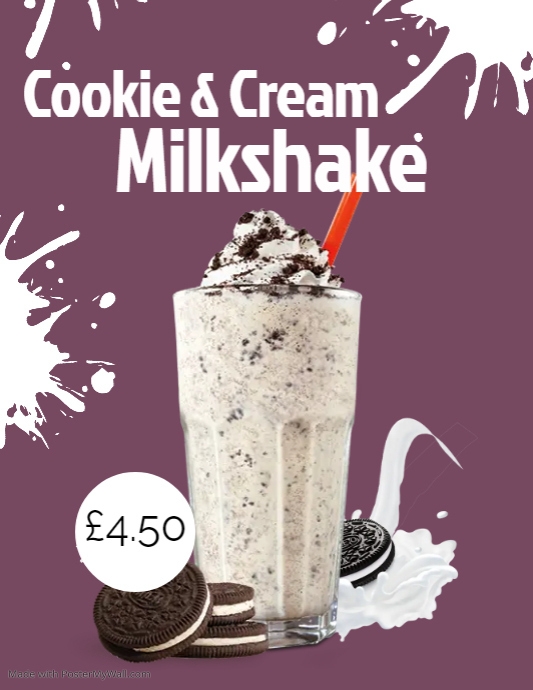 MILKSHAKE FLYER | PosterMyWall