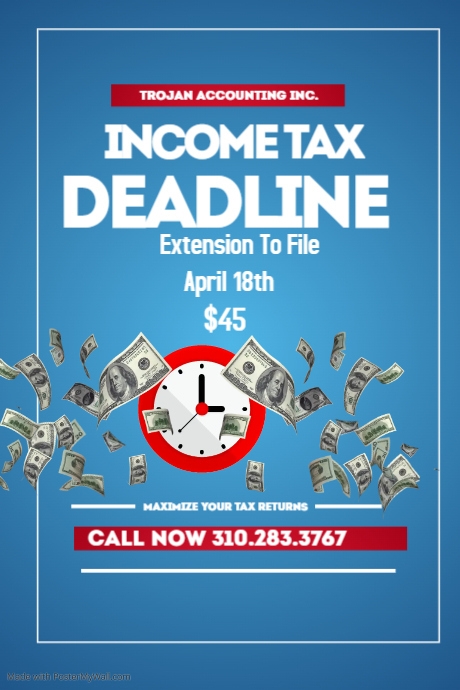Copy of Copy of Income Tax TIME Poster Template | PosterMyWall