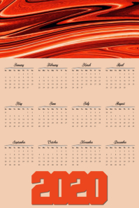 Calendar 2020 Poster Template | PosterMyWall
