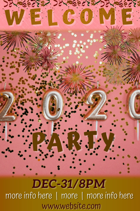 2020 Party Poster Template | PosterMyWall