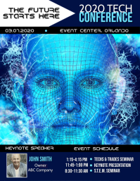 2020 Tech Conference - Navy Template | PosterMyWall