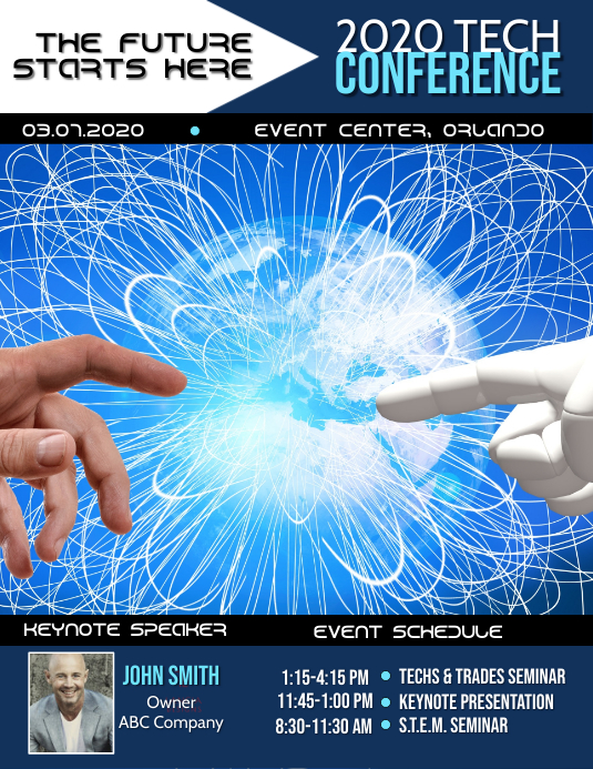 2020 Tech Conference - Earth Template | PosterMyWall