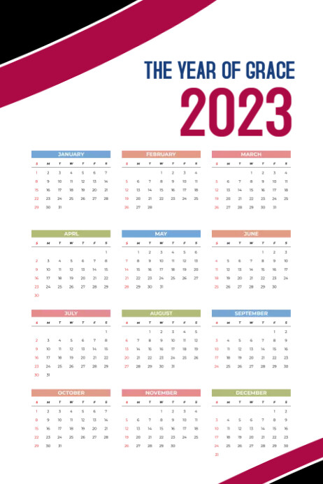 2023 Calendar Template | PosterMyWall