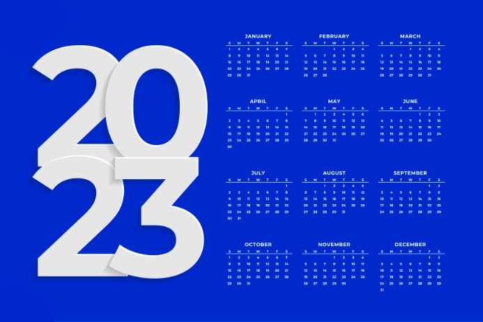 2023 Calendar Template | PosterMyWall