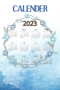2023 Calendar Template | PosterMyWall
