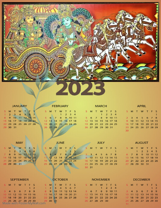 2023 Calender Template | PosterMyWall