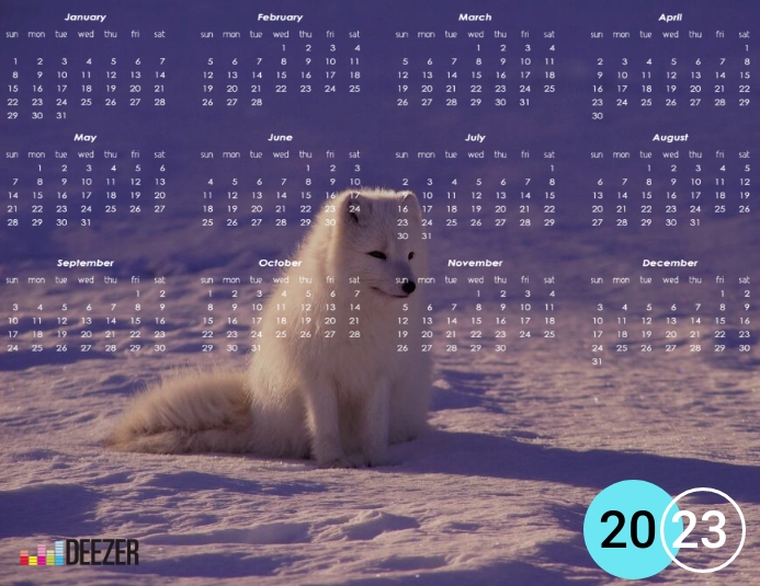 2023 calender Template | PosterMyWall