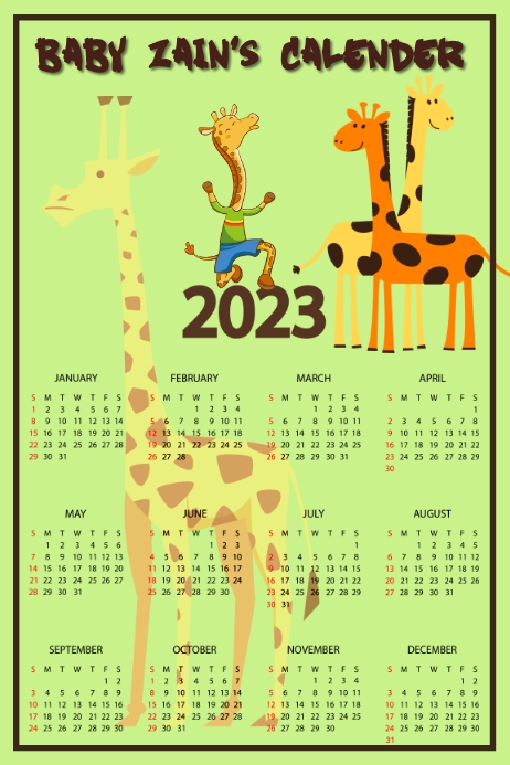 Copy of 2023 Calendar | PosterMyWall