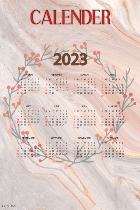 2023 Calendar Template | PosterMyWall