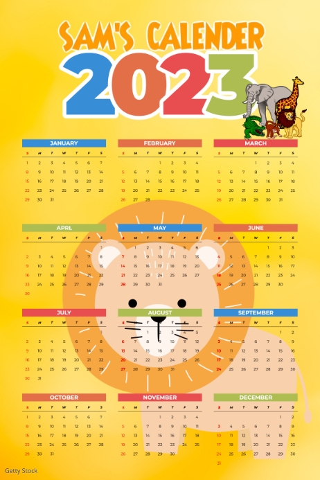2023 Calender Template | PosterMyWall