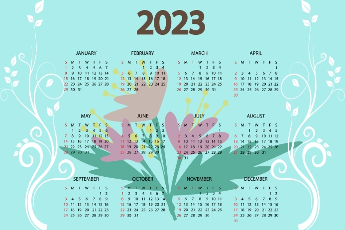 2023 Calendar Template | PosterMyWall