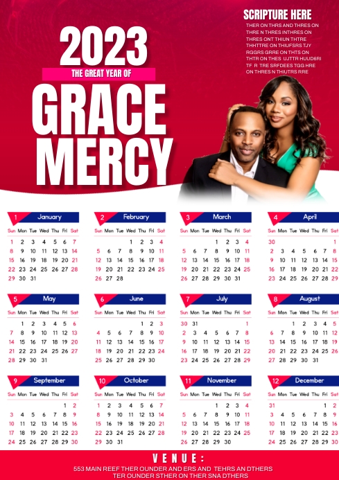 Copy of 2023 calender | PosterMyWall