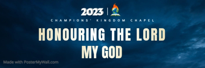 Copy of 2023 church theme banner template | PosterMyWall