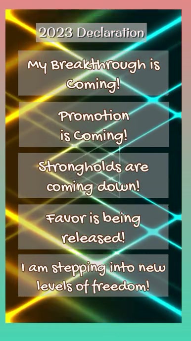 2023 Declaration Template | PosterMyWall