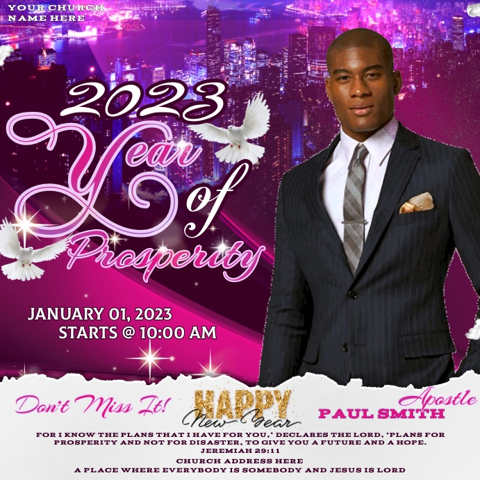 Copy of 2023 First Sunday Flyers - Church | PosterMyWall