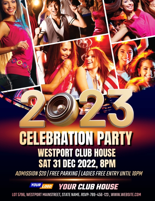 2023 New Year Eve Party Flyer Design | PosterMyWall