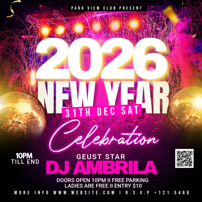 2023 new year party flyer Template | PosterMyWall