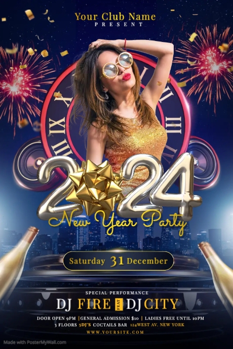 Copy of 2023 New Year Party Flyer Template | PosterMyWall