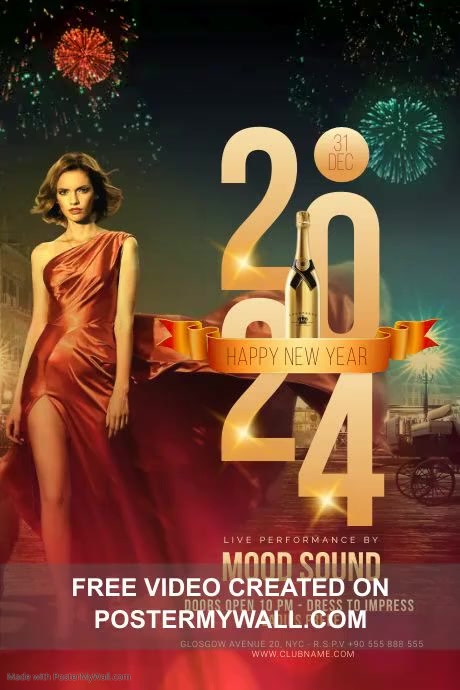 Copy of 2023 New Year Party Poster | PosterMyWall