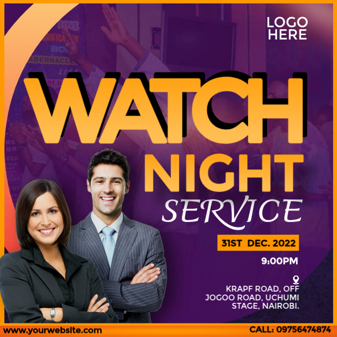 2023 watch night service (1) Template | PosterMyWall