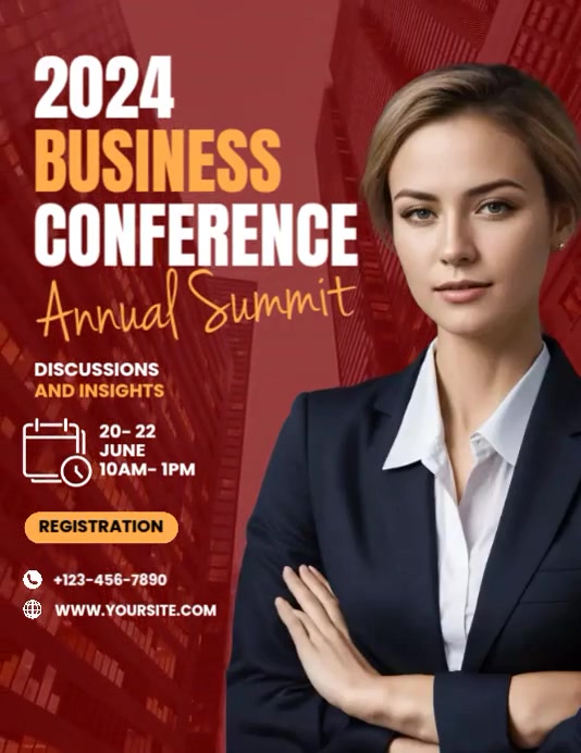 2024 Business Conference Template | PosterMyWall