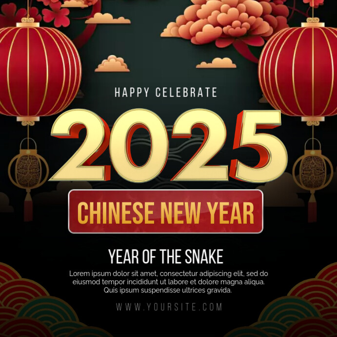2025 Chinese New Year template | PosterMyWall