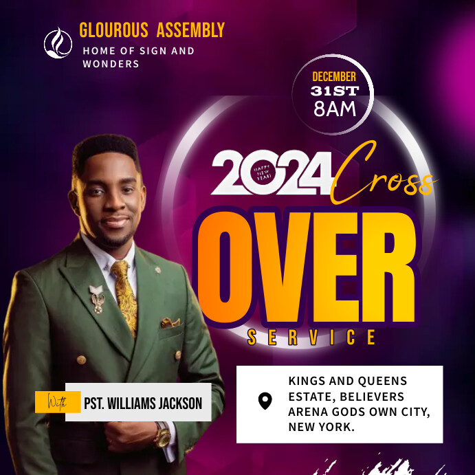 Copy of 2024 cross over crossover service christmas a | PosterMyWall