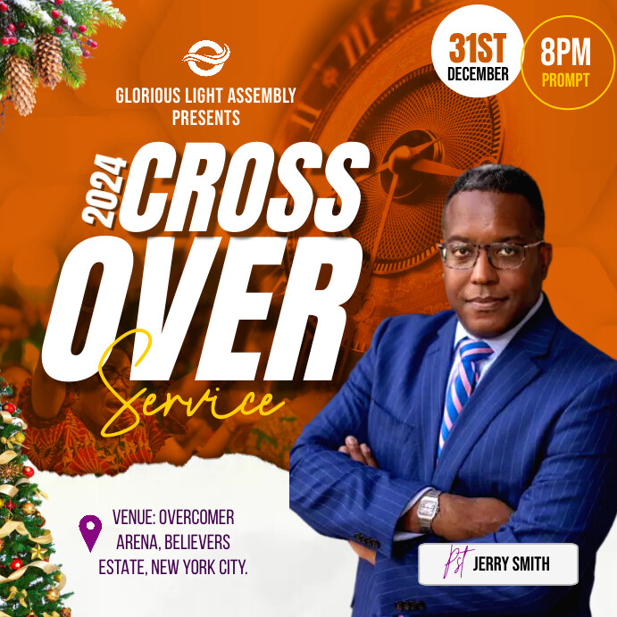 Copy of 2024 cross over crossover service christmas | PosterMyWall