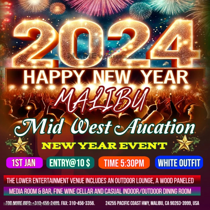 2024 HAPPY NEW YEAR EVENT Template | PosterMyWall