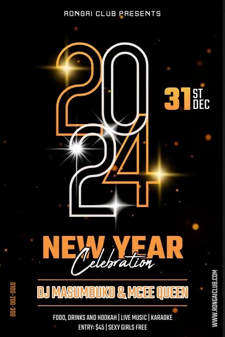 2024 New year celebration Template | PosterMyWall