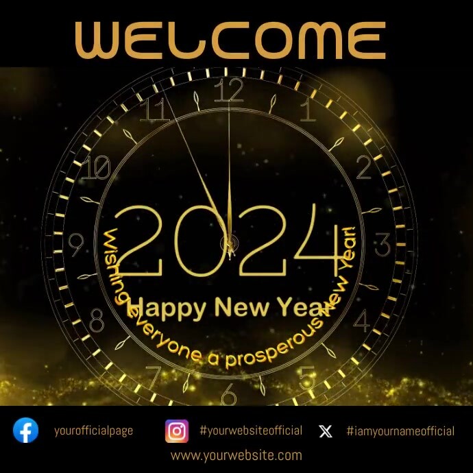 2024 NEW YEAR Instagram Post Template | PosterMyWall