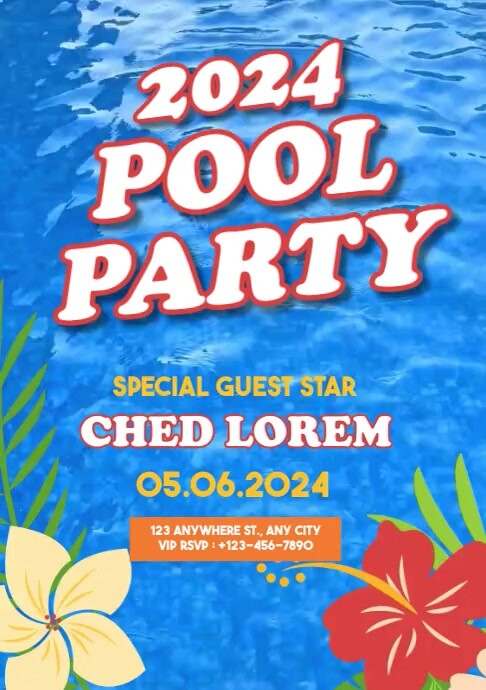 Copy of 2024 Pool Party | PosterMyWall