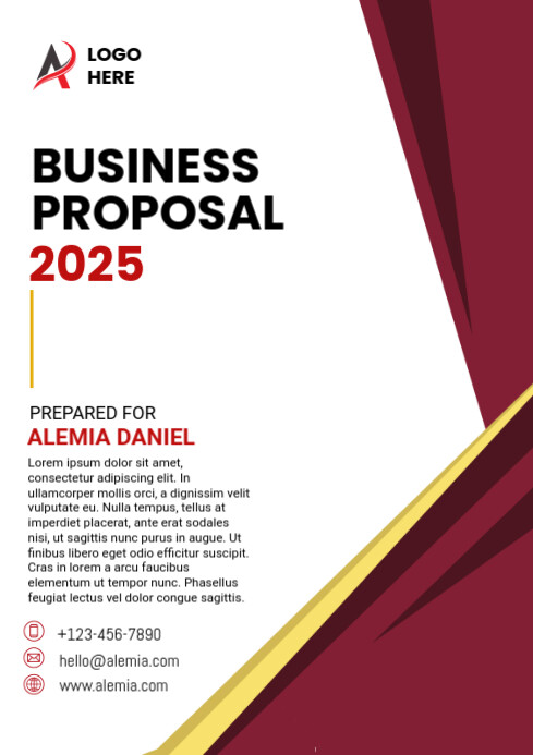 2025 Business Proposal Template | PosterMyWall
