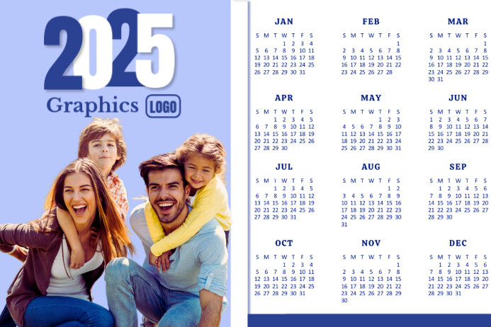 2025 calendar POSTER Template | PosterMyWall
