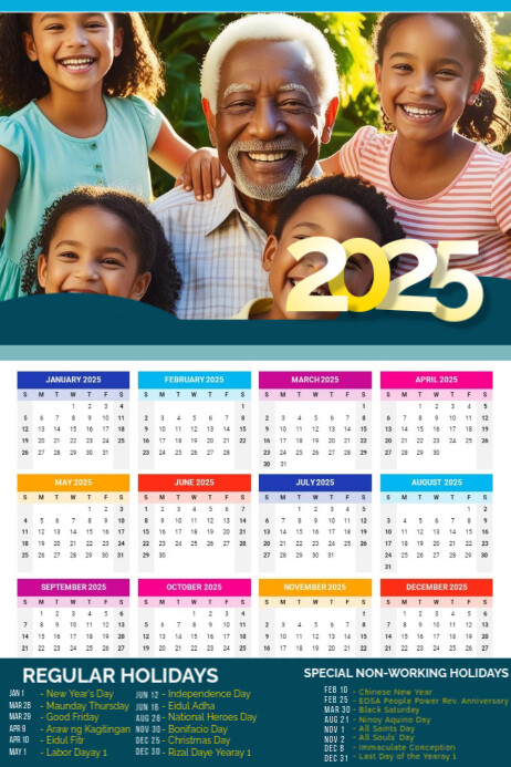 Copy of 2025 calendar template | PosterMyWall