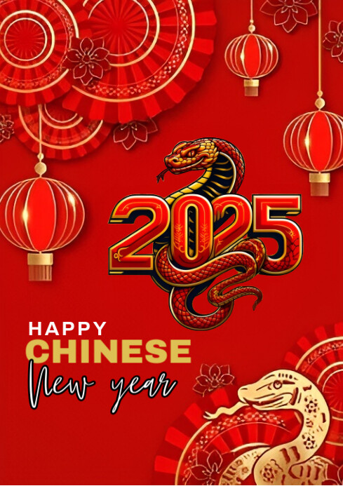 2025 Chinese New Year Template | PosterMyWall