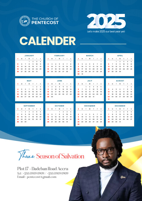 Copy of 2025 Church Calender Design | PosterMyWall