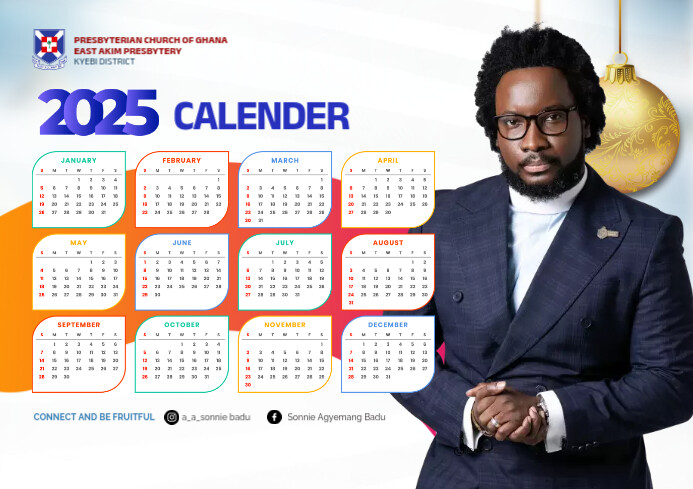 2025 Church Calender Design Template | PosterMyWall