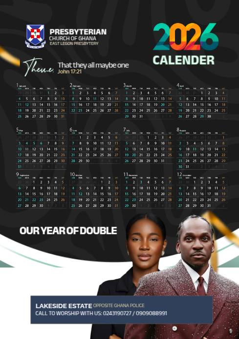 Copy of 2025 Church Calender Design | PosterMyWall