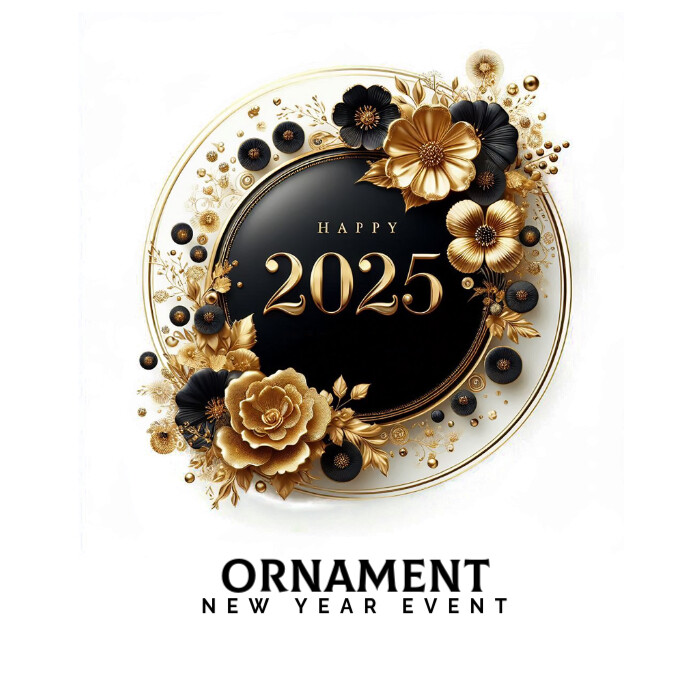 2025 Circle Ornament Logo Template | PosterMyWall