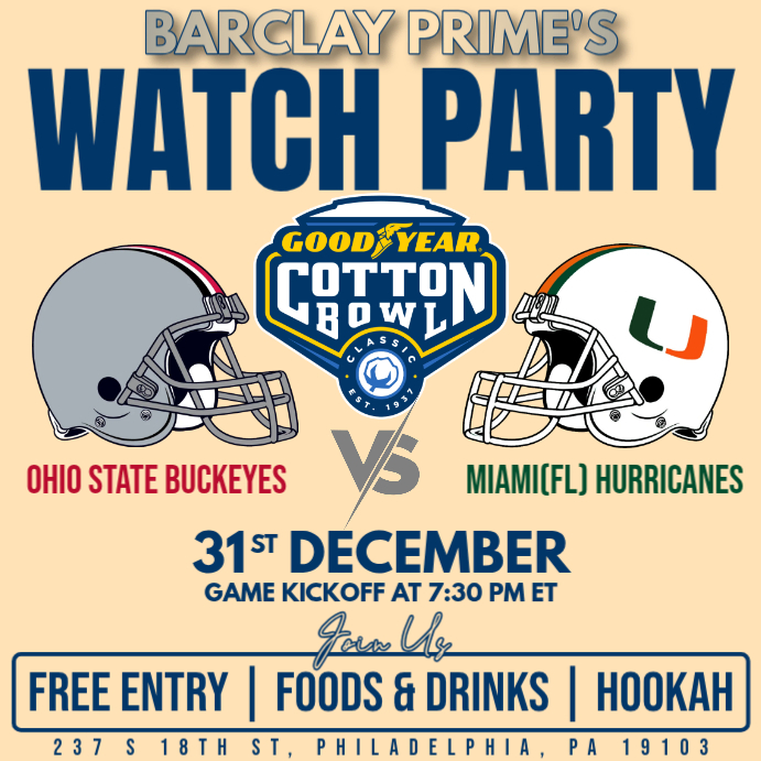 2025 Cotton Bowl Classic: Ohio State vs Miami(FL) Watch Party Instagram ...