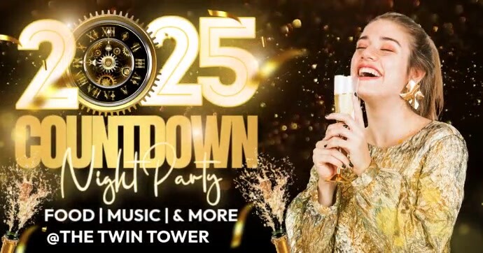 2025 Countdown Night Party Template | PosterMyWall