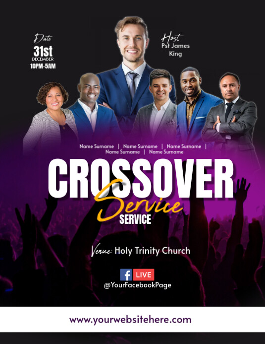 Copy of 2025 CROSSOVER CHURCH SERVICE | PosterMyWall