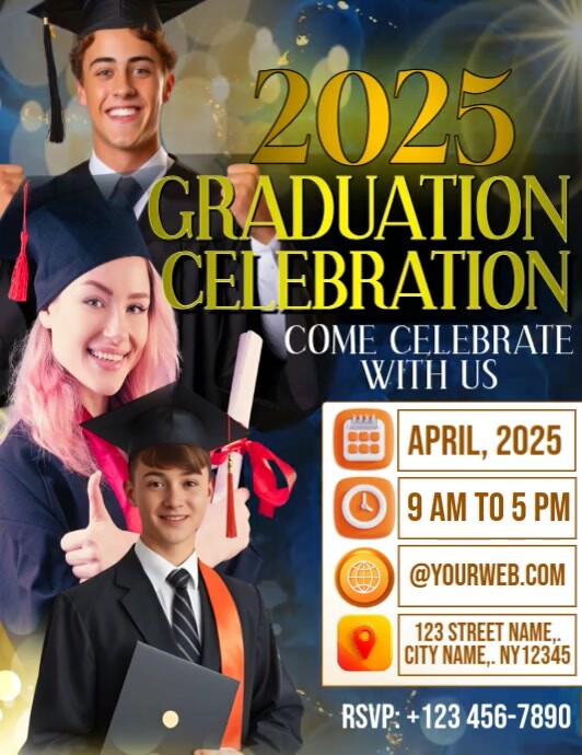 2025 Graduation Celebration Template | PosterMyWall