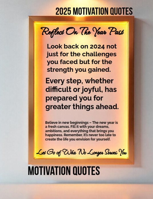 2025 Motivation Quote Template | PosterMyWall