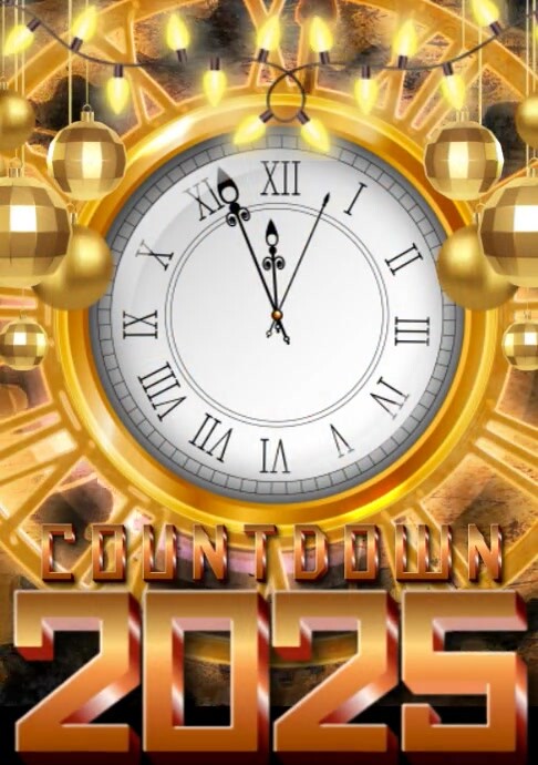 2025 New Year Countdown Template | PosterMyWall